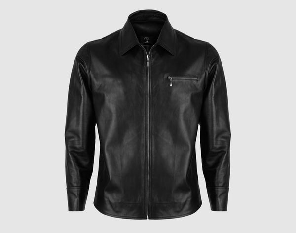 Emerson Leather Jacket Black – Double A Official